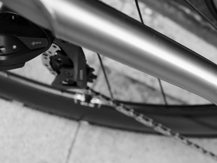 Seven Axiom SLX triple-butted titanium frame